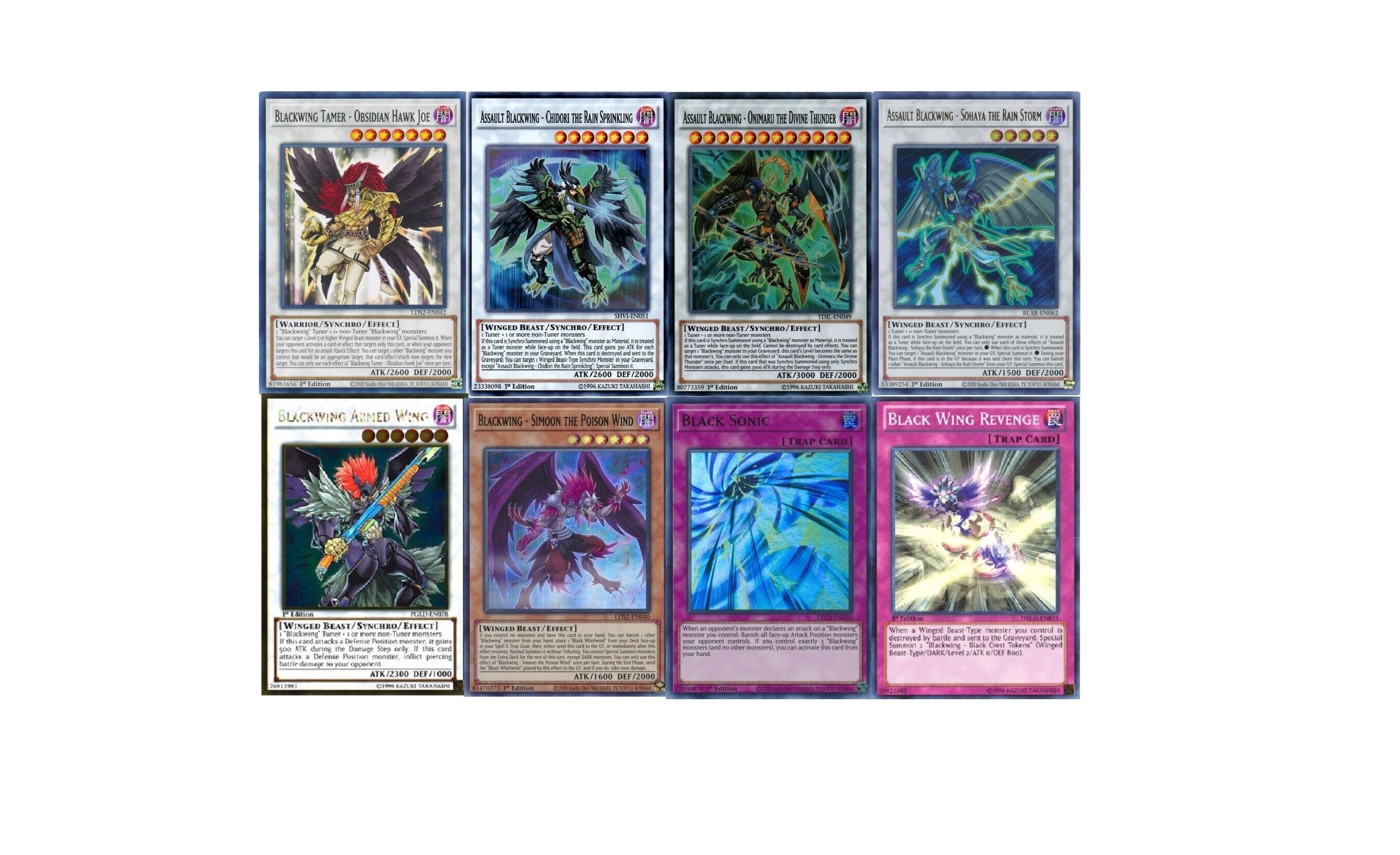 Yugioh Blackwing Budget Deck Simoon Armed Wing Nothung - Etsy