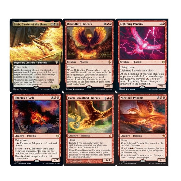 Mtg Phoenix Deck - Etsy