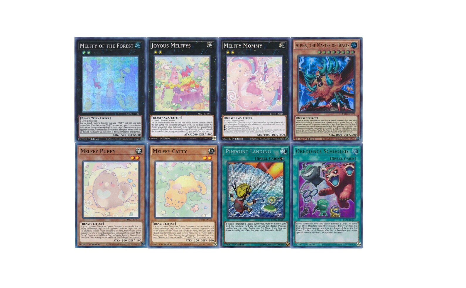 Yugioh Melffy Beast 2023 Deck joyous Melffys of the Forest - Etsy