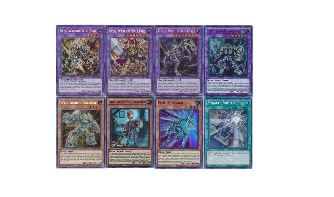 Yugioh Yugioh Fossil Warrior 2023 Deck Weathering Soldier Miracle 55 ...