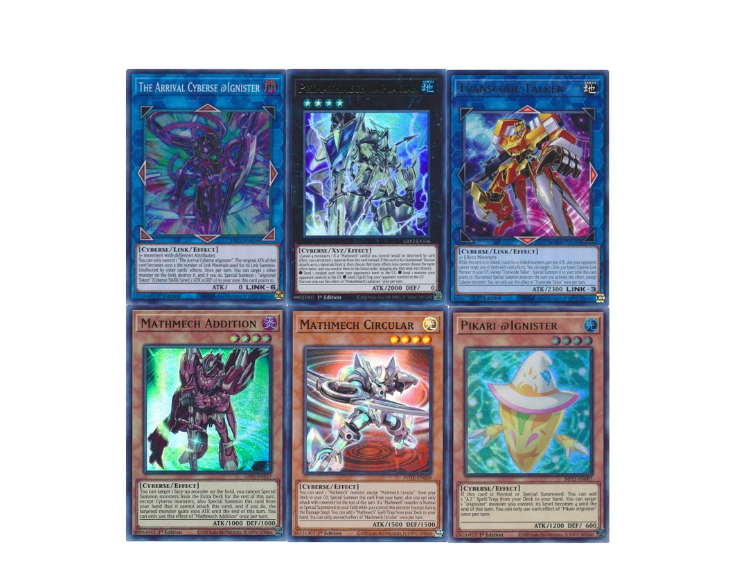 Yugioh ignister Mathmech 2023 Deck Bururu Sigma Subtraction Pikari Dark ...