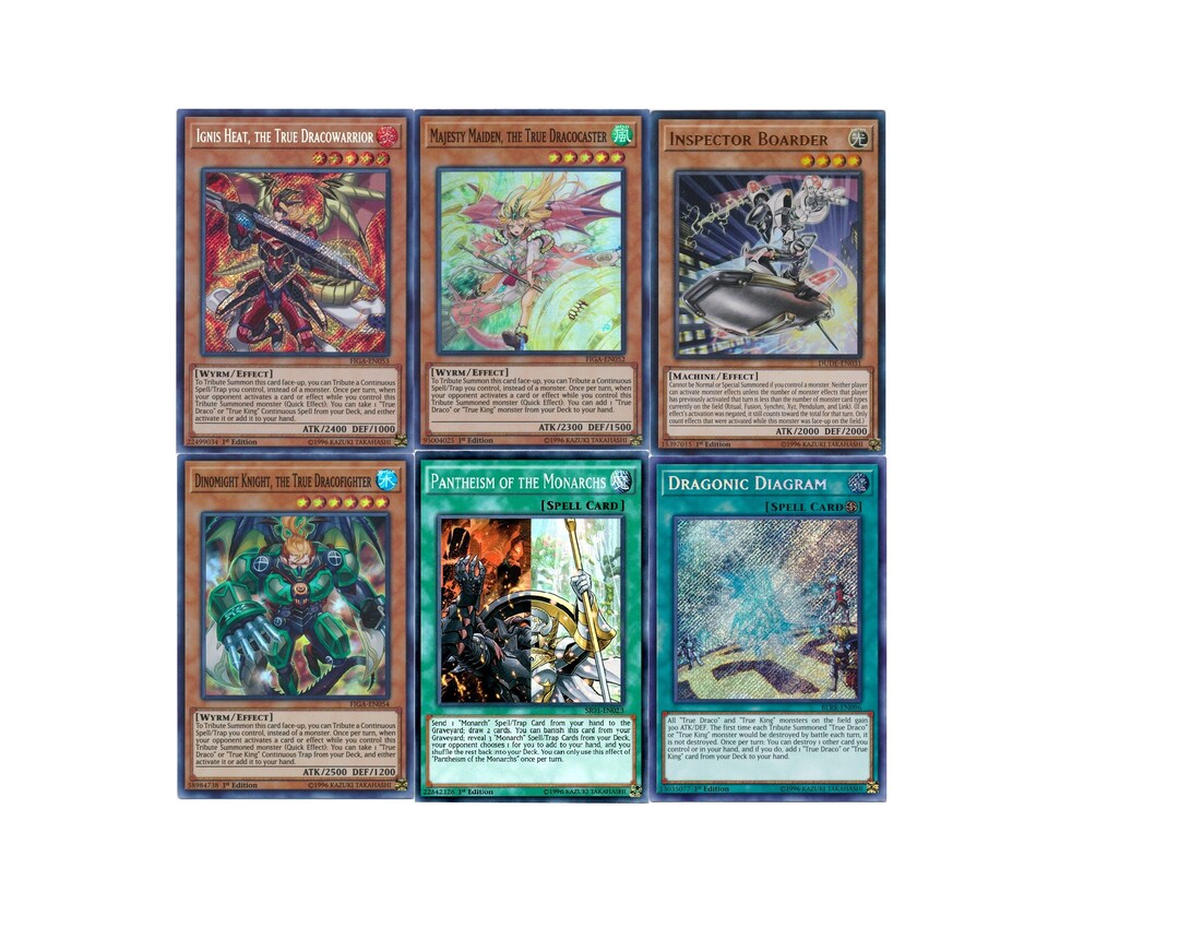 Yugioh True Draco 2023 Deck Pantheism Domain Monarchs Dragonic Diagram ...