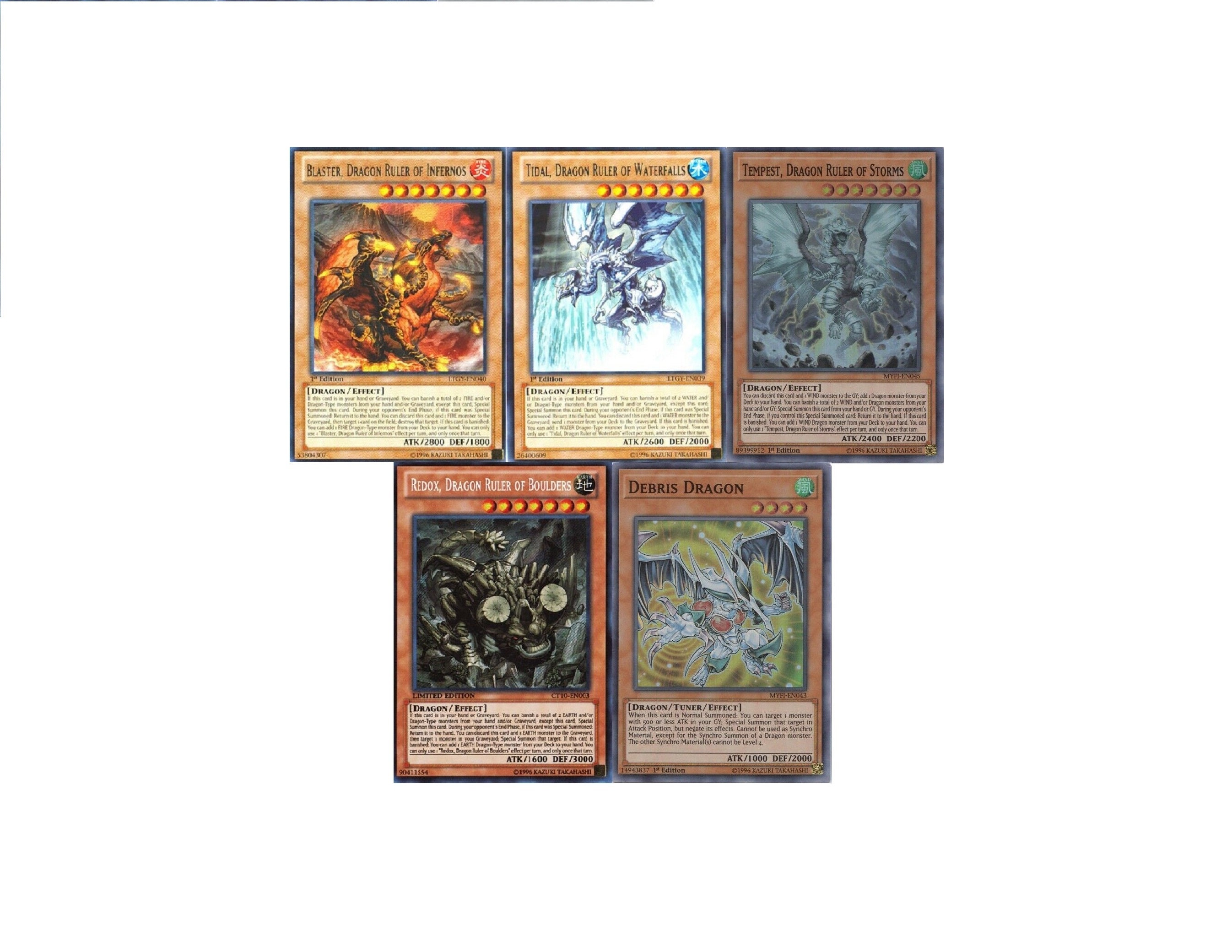 Yugioh Dragon Ruler 2021 Deck Tempest Redox Tidal | Etsy