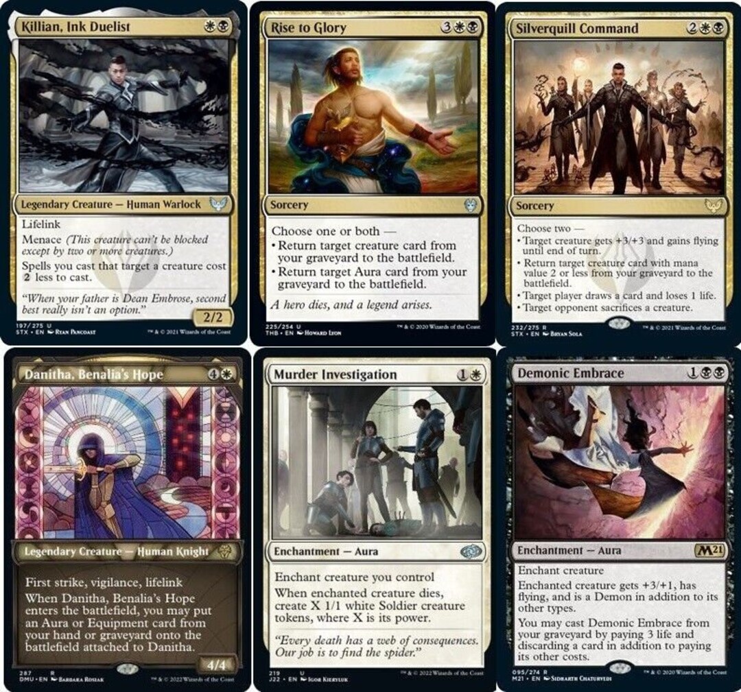 MTG Commander EDH Deck Killian, Ink Duelist 100 Cards Custom Deck ...