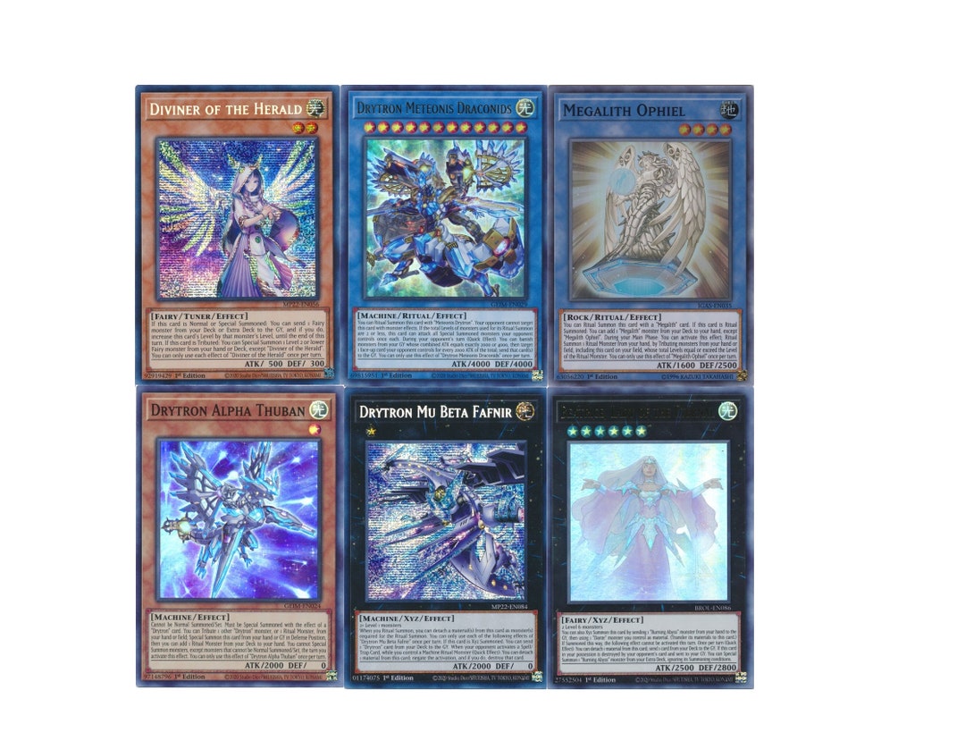 Yugioh Drytron 2023 Deck Diviner of the Herald Meteonis Draconids NM - Etsy