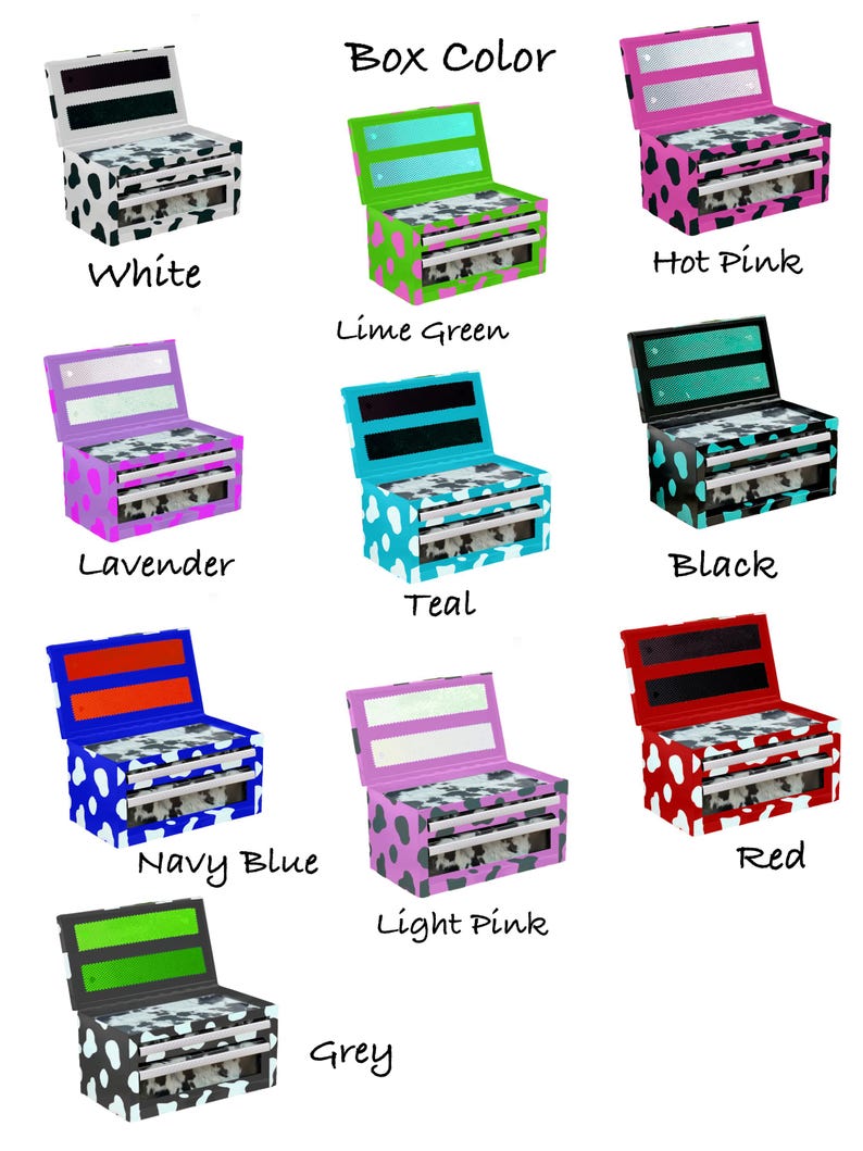 Custom Cow Print Jewelry Toolbox - Etsy