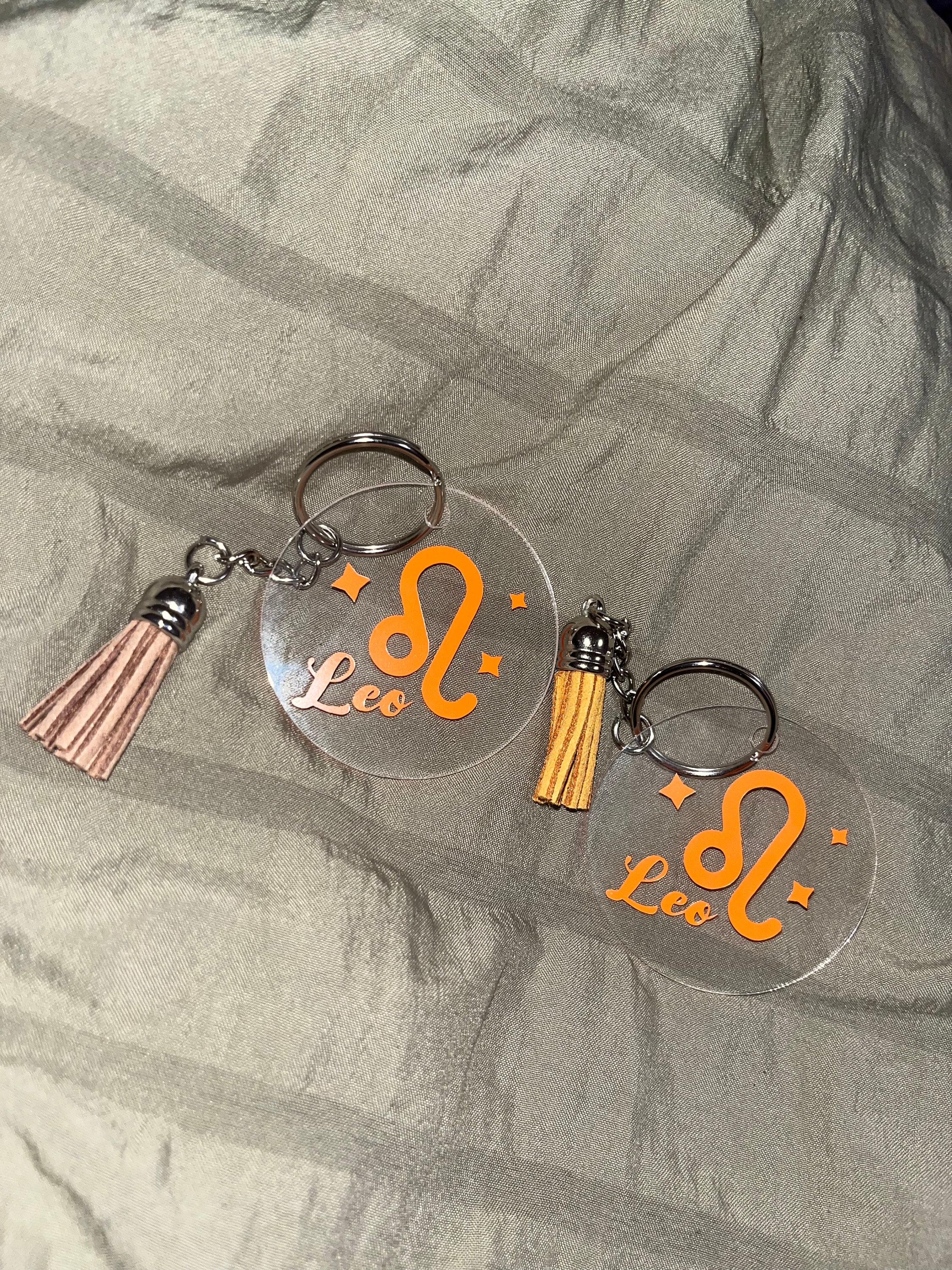 Astrology Sign Keychains - Etsy