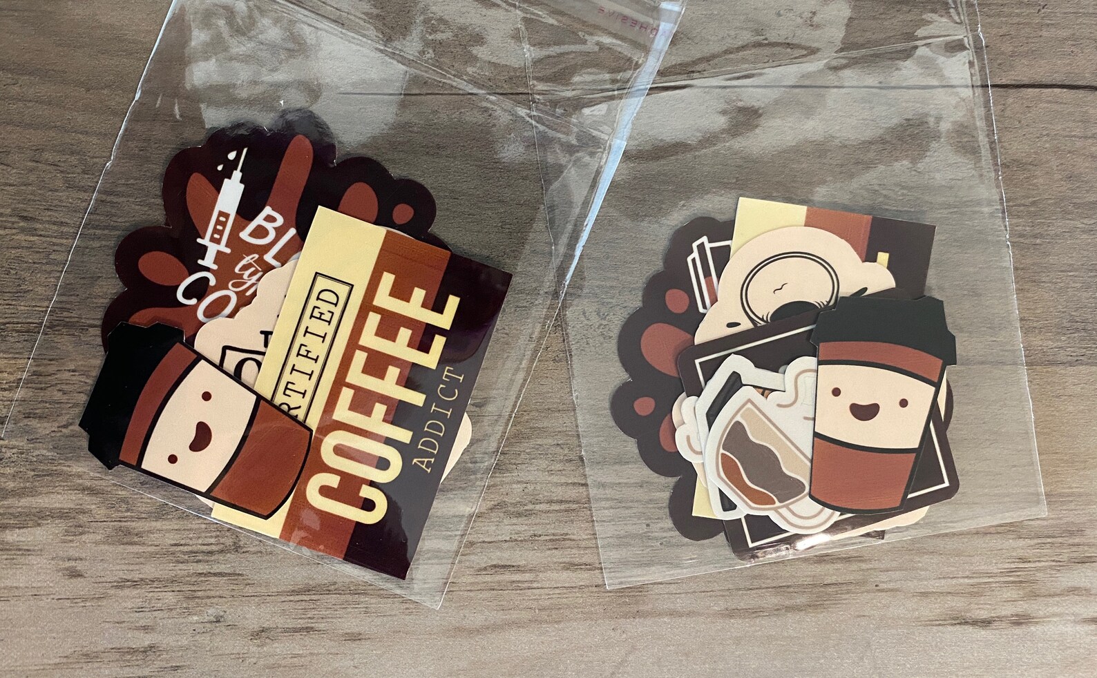 Coffee Stickercoffee Addict Sticker Packcoffee Decalartsy | Etsy