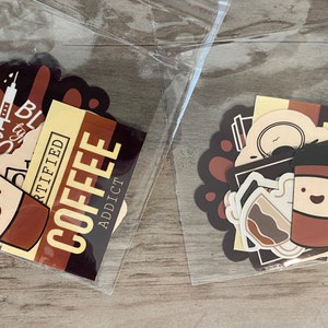 Coffee Stickercoffee Addict Sticker Packcoffee Decalartsy | Etsy