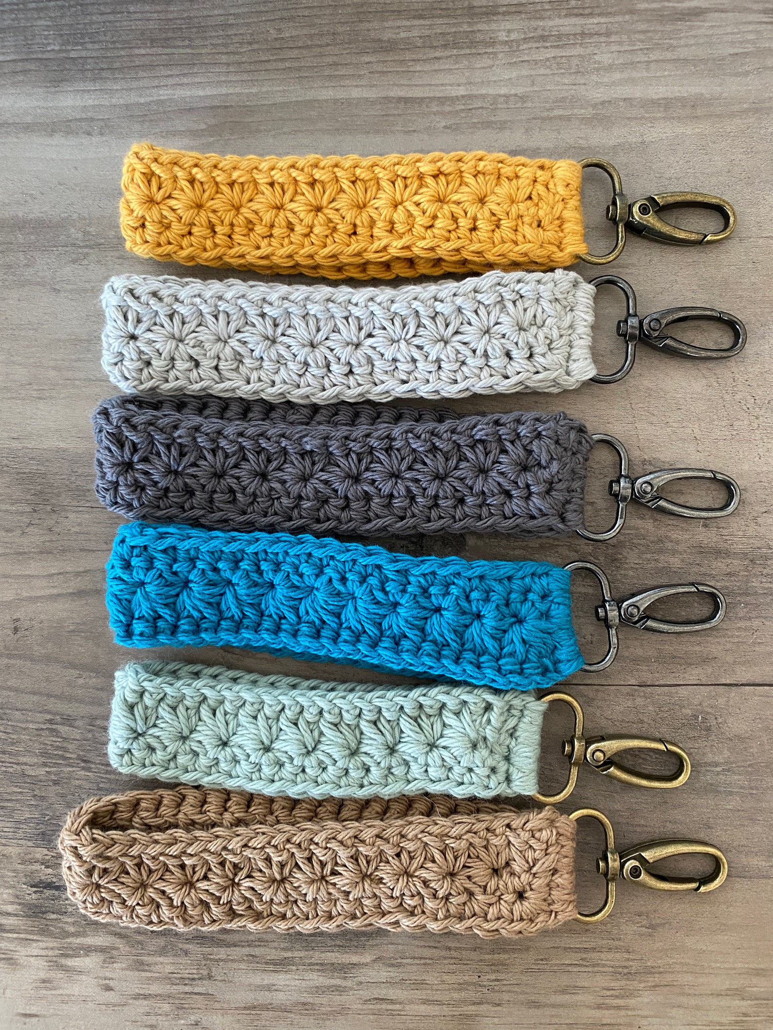 Crochet Key Fob, Artsy Arthurs, Wristlet Key Fob, Boho Key Fob, Crochet ...