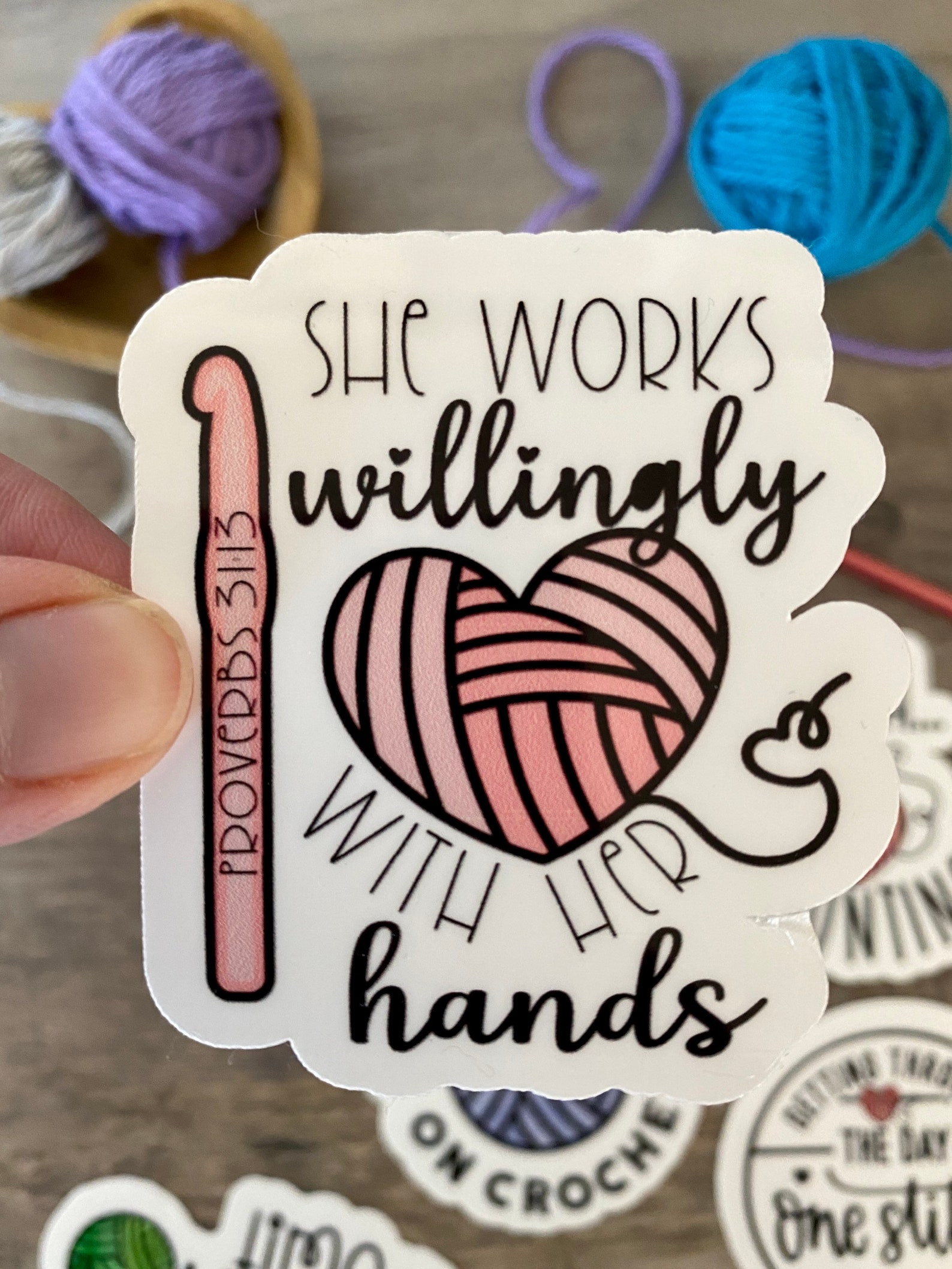 Crochet Stickers,crochet Sticker Pack,artsy Arthurs,hooked on Crochet ...