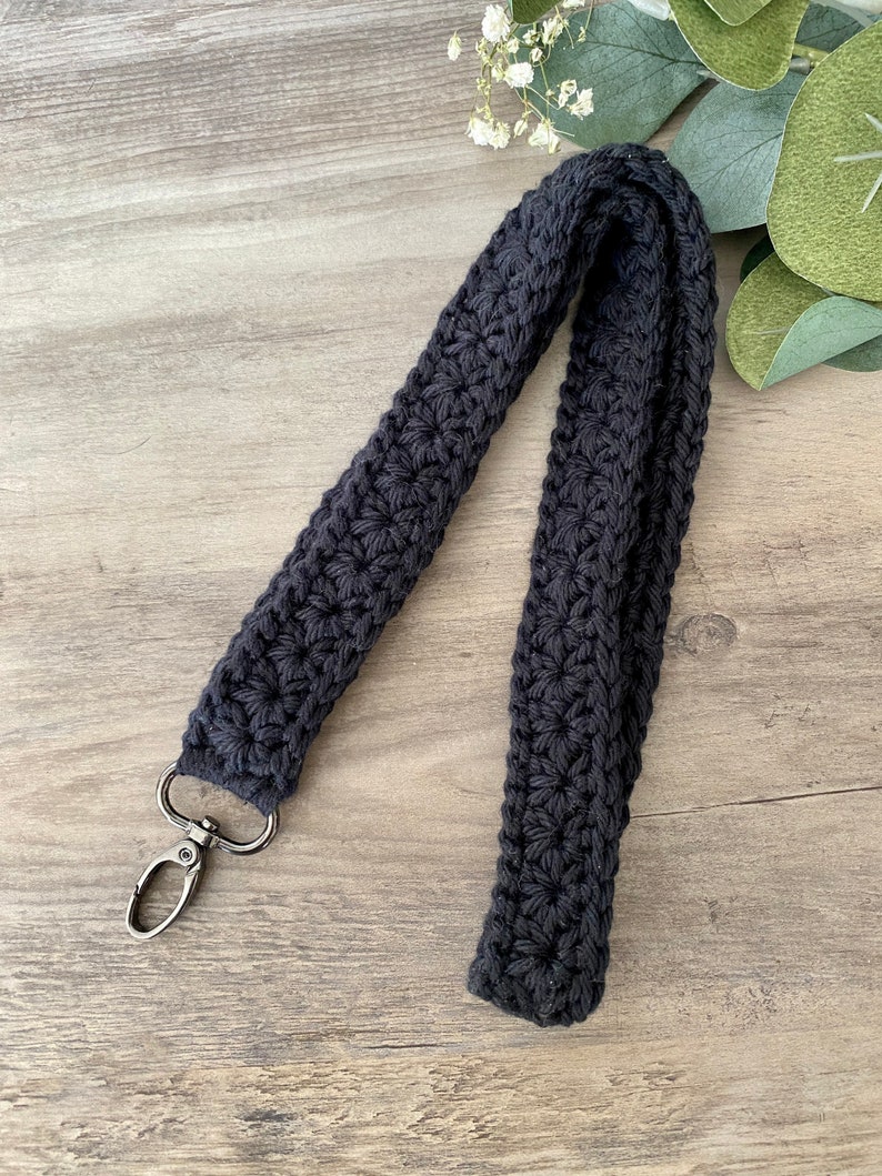 Crochet Lanyard Crochet Lanyard/badge Holder Artsy Arthurs - Etsy