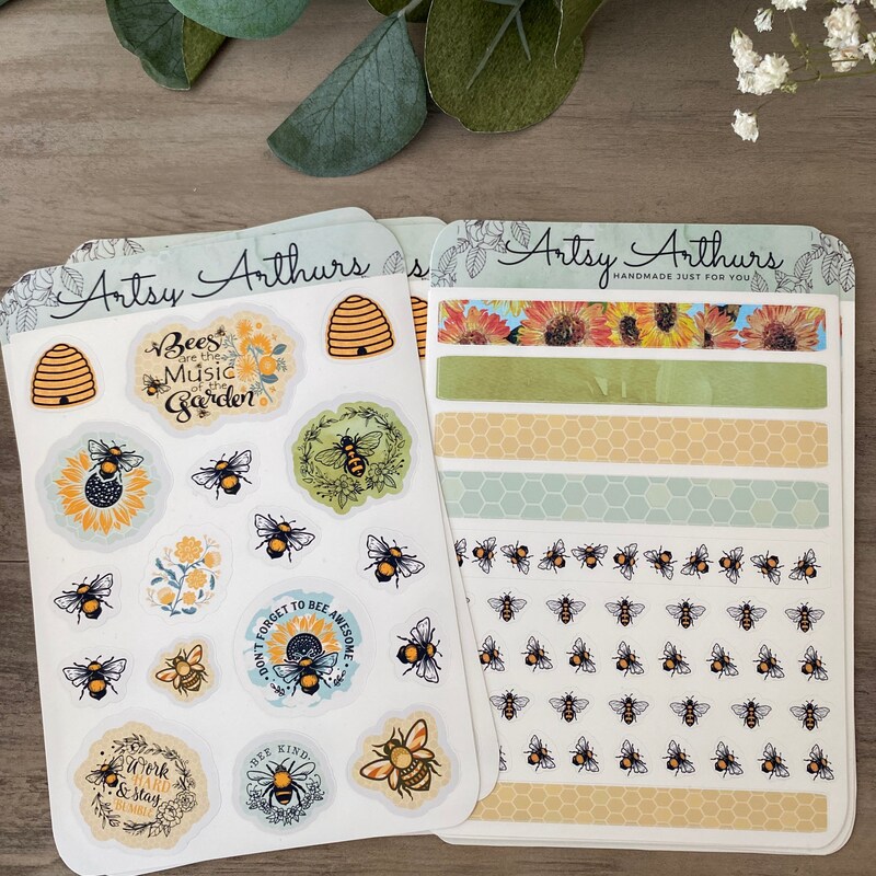Bee Sticker - Etsy