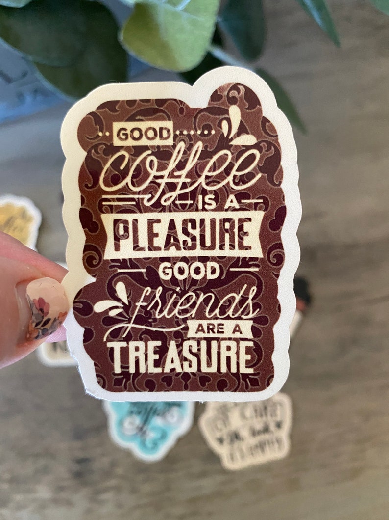 Coffee Stickercoffee Addict Sticker Packcoffee Decalartsy - Etsy