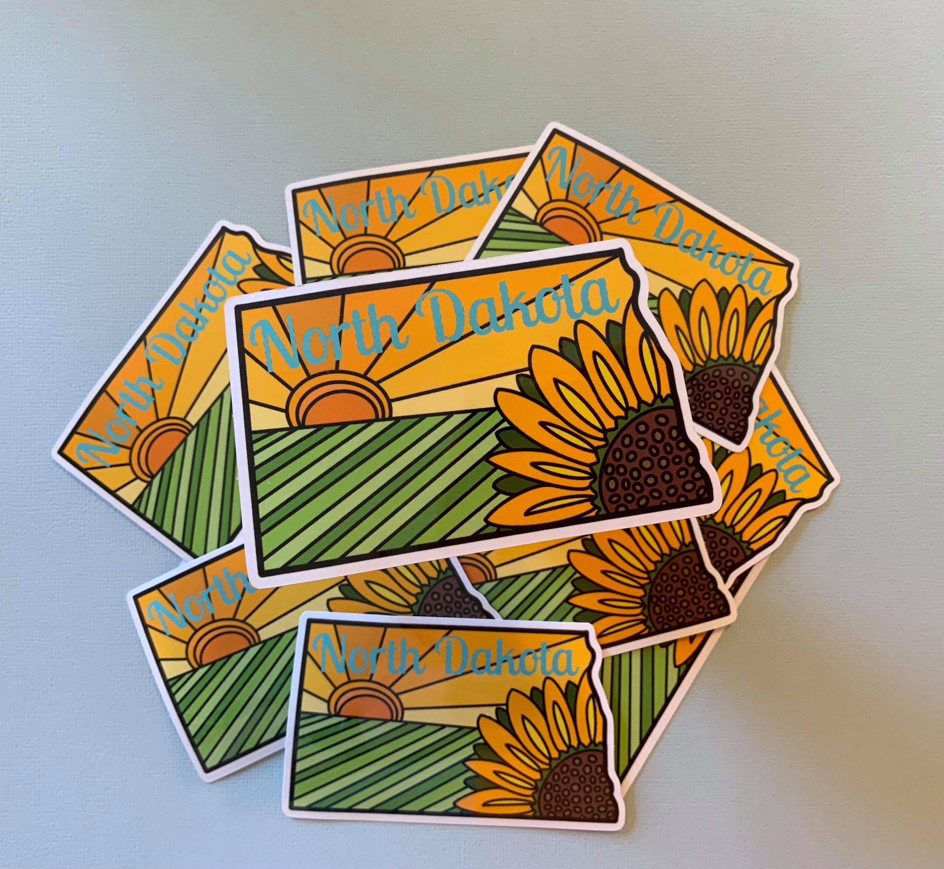 North Dakota Sticker North Dakota State Stickerartsy - Etsy
