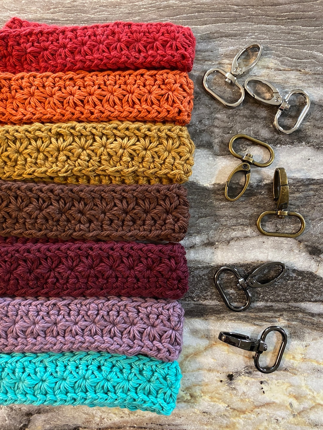 Crochet Key Fob, Artsy Arthurs,wristlet Key Fob,boho Key Fob,crochet ...