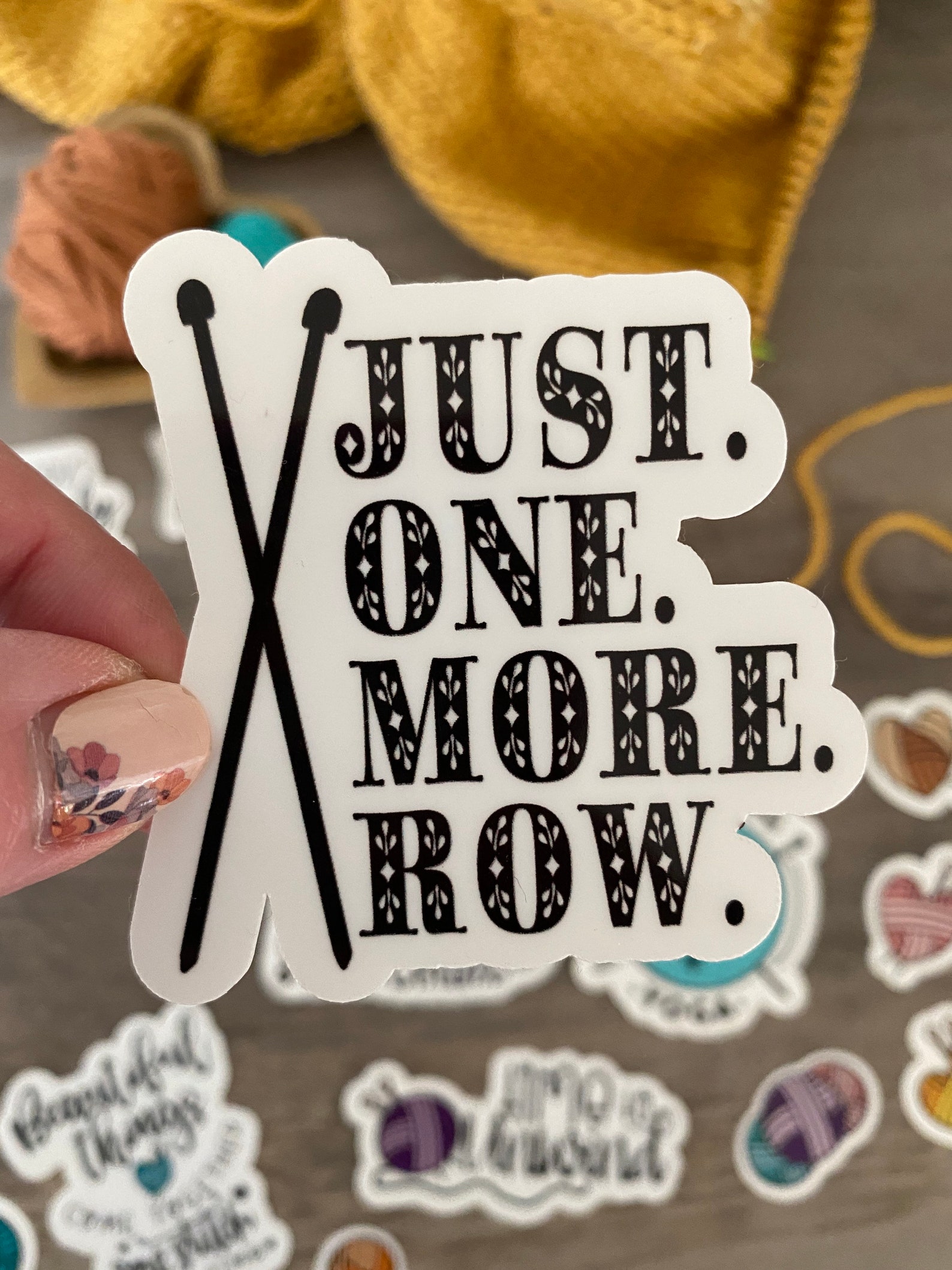 Knitting Stickersknitting Sticker Pack Artsy Arthurshydro - Etsy