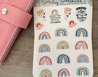 Rainbow Sticker Sheet | Etsy