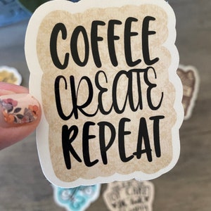 Coffee Sticker,coffee Addict Sticker Pack,coffee Decal,artsy Arthurs ...
