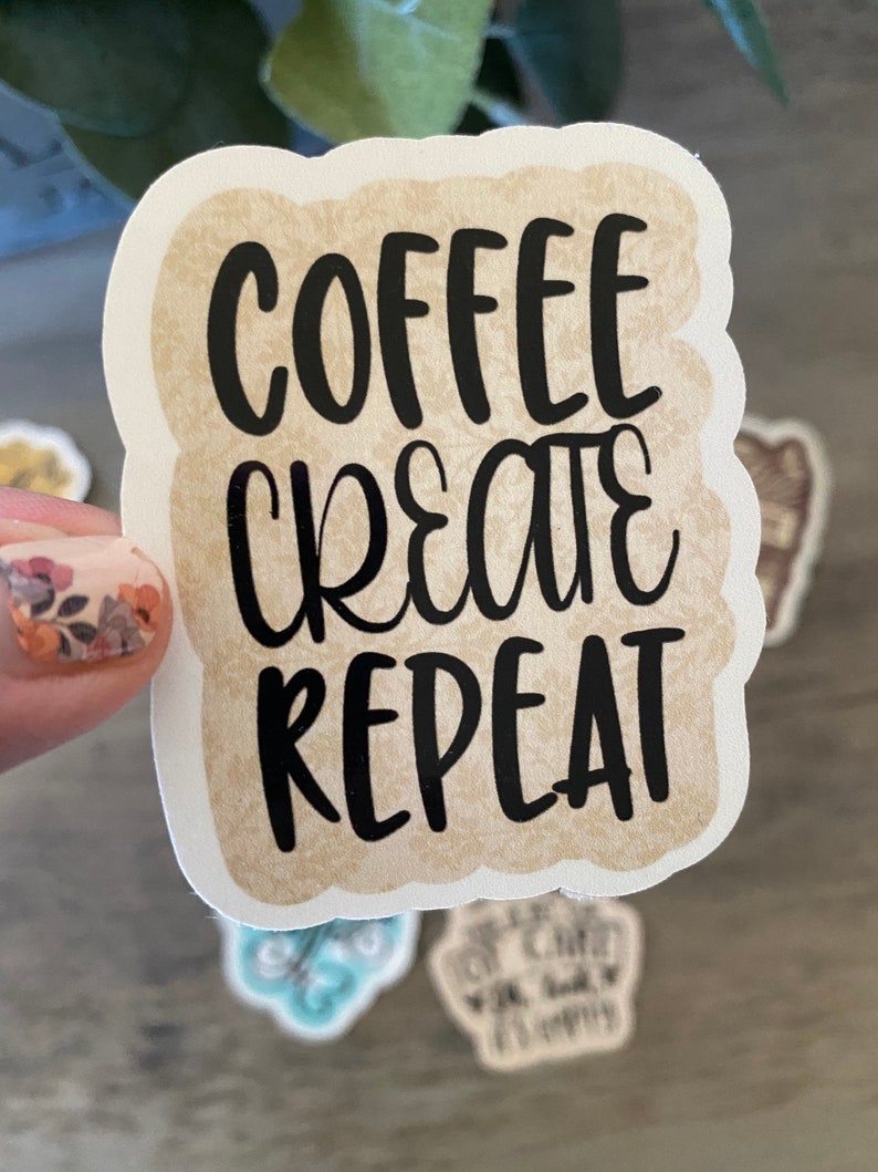 Coffee Stickercoffee Addict Sticker Packcoffee Decalartsy - Etsy