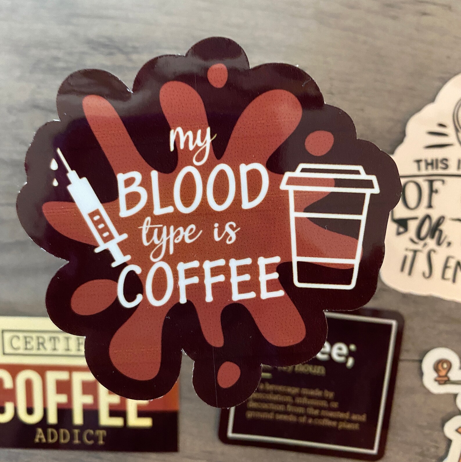 Coffee Stickercoffee Addict Sticker Packcoffee Decalartsy - Etsy