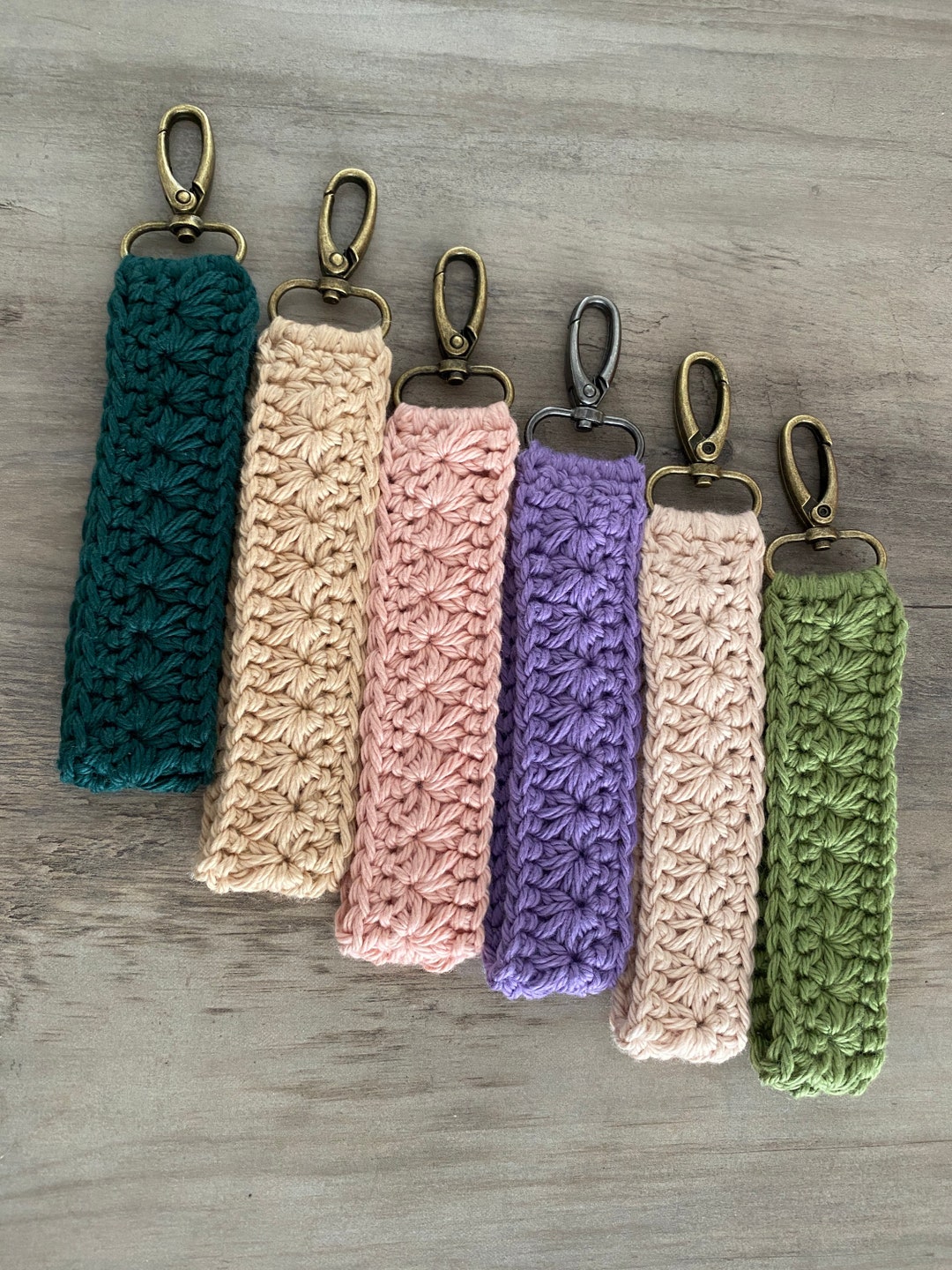 Crochet Keychain,crochet Key Fob,artsy Arthurs,wristlet Key Fob,boho ...