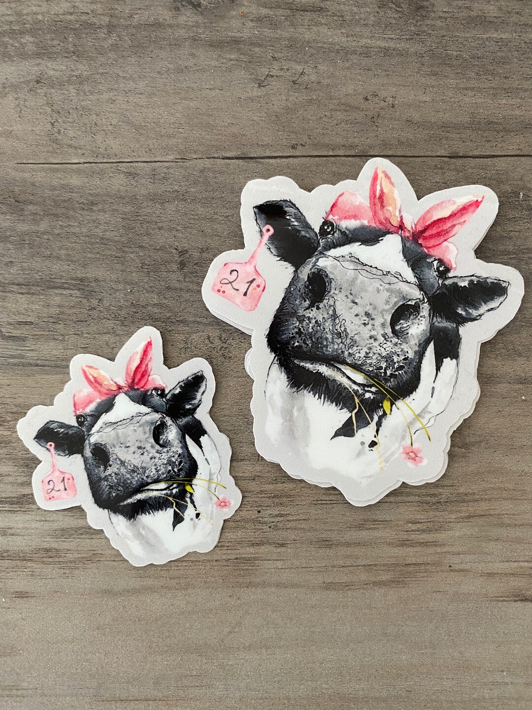 Cow Sticker,pink Cow Sticker,artsy Arthurs,western Stickers,farm Girl ...