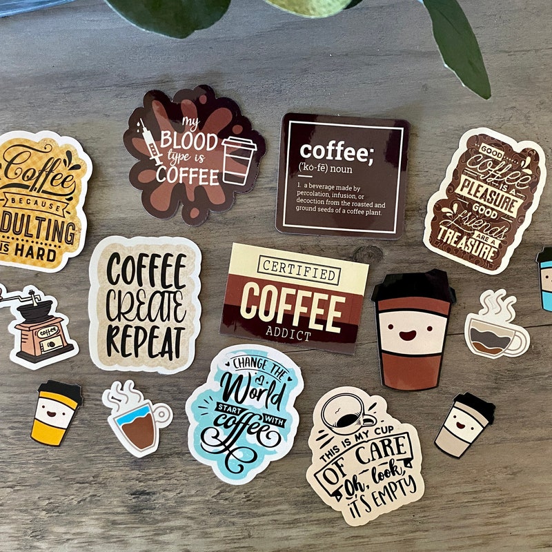 Coffee Stickers - Etsy