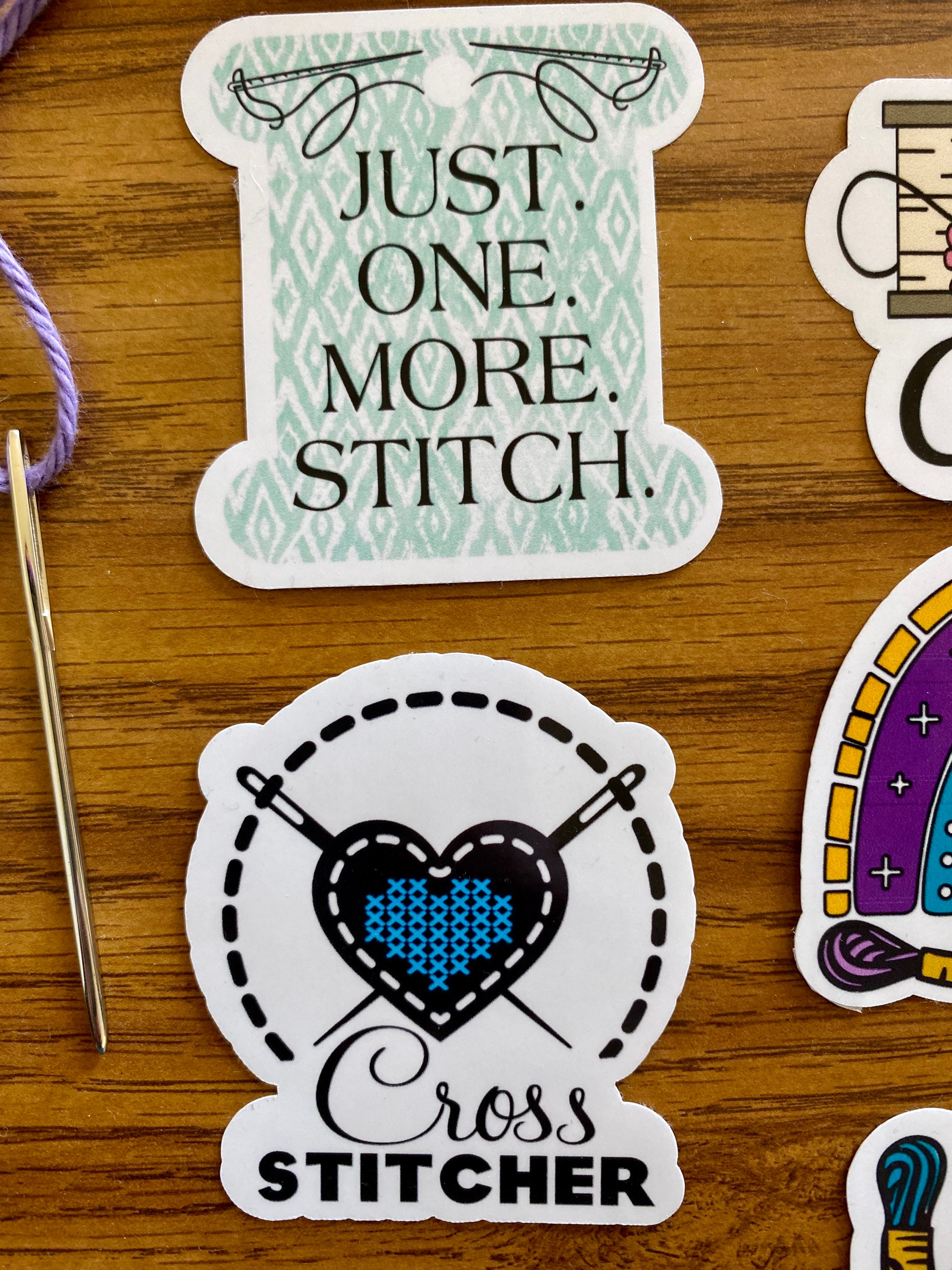 Craft Stickerscross Stitch Stickersartsy Arthursembroidery - Etsy