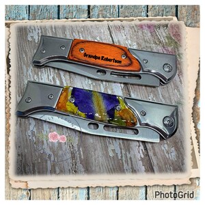 Keepsake Knife, Memory Flower Knife, Personalized Knife, Flower Petal ...