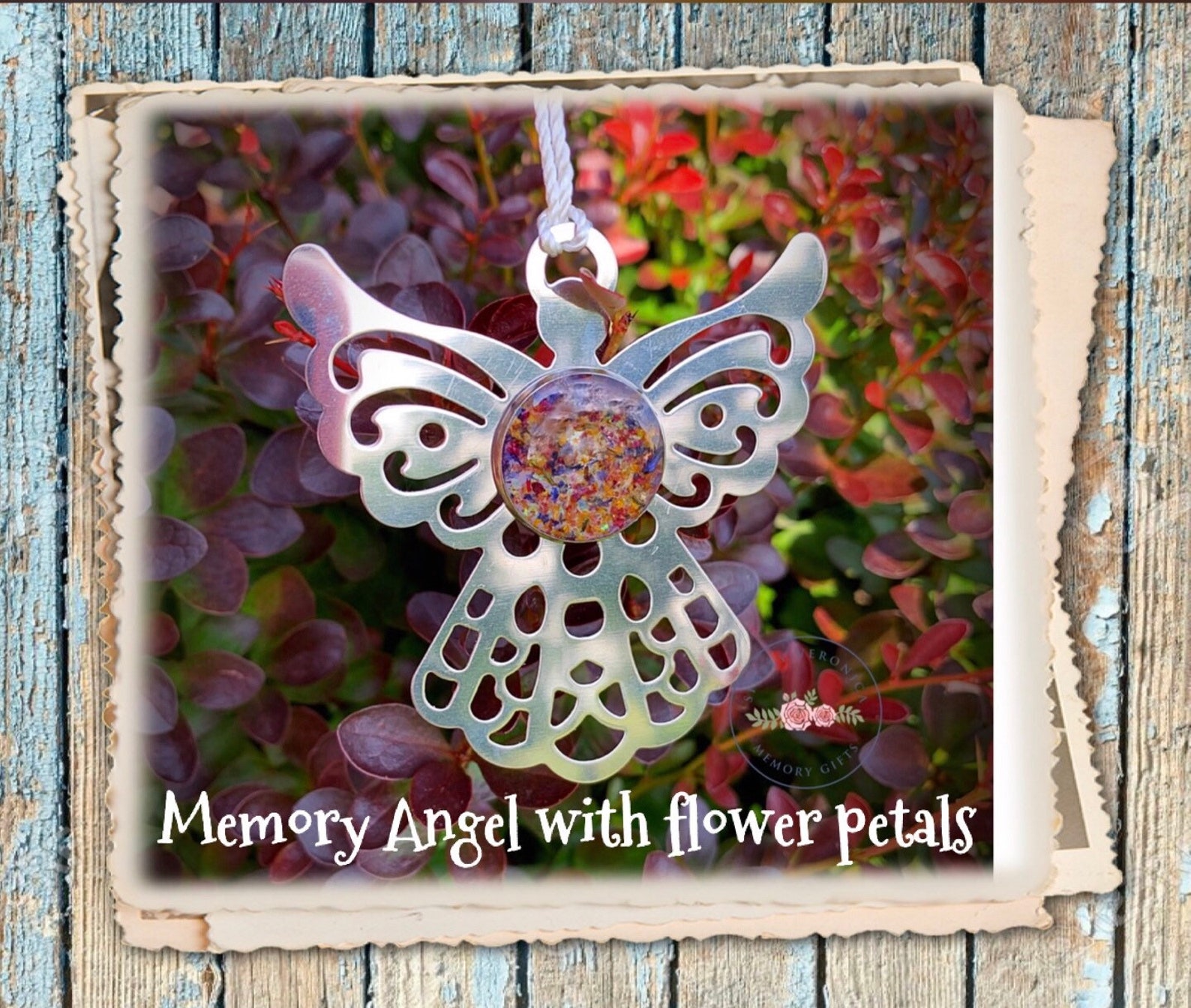 Angel Ornament Guardian Angel Flower Petal Angel Keepsake - Etsy
