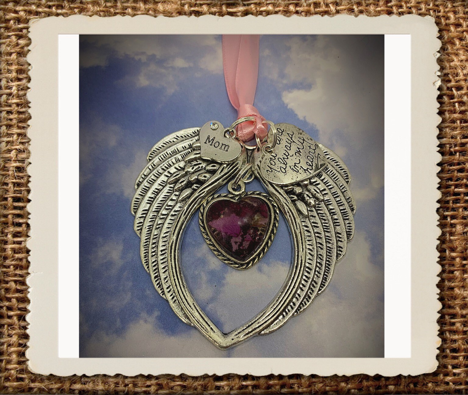 Guardian Angel Ornament Angel Wing Ornament Flower Petals - Etsy