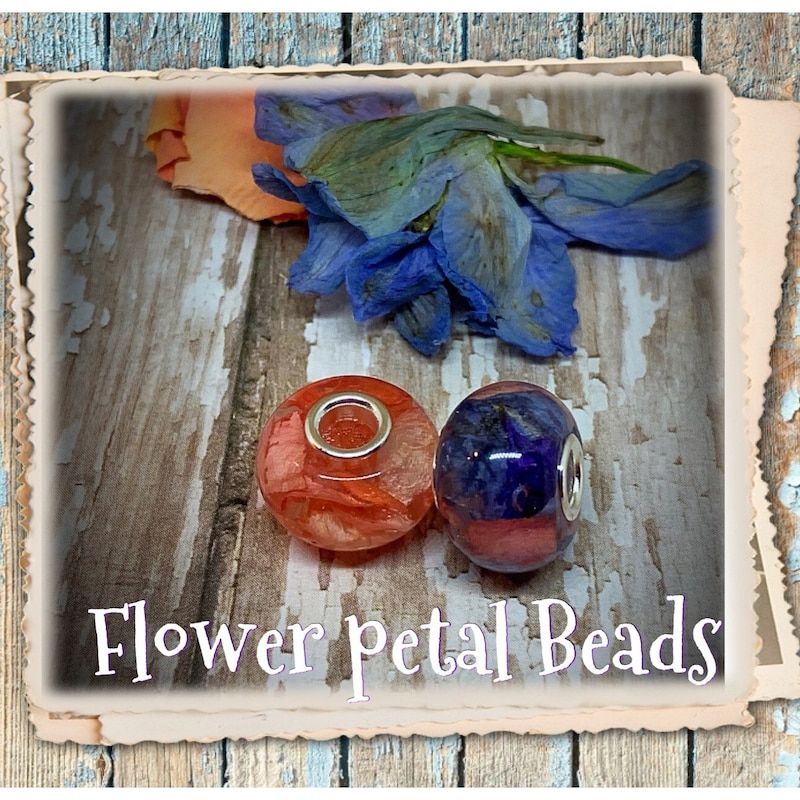 Large Sterling Flower Beads - Etsy