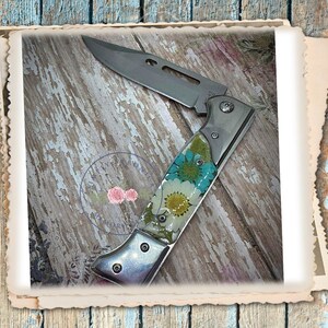 Keepsake Knife, Memory Flower Knife, Personalized Knife, Flower Petal ...
