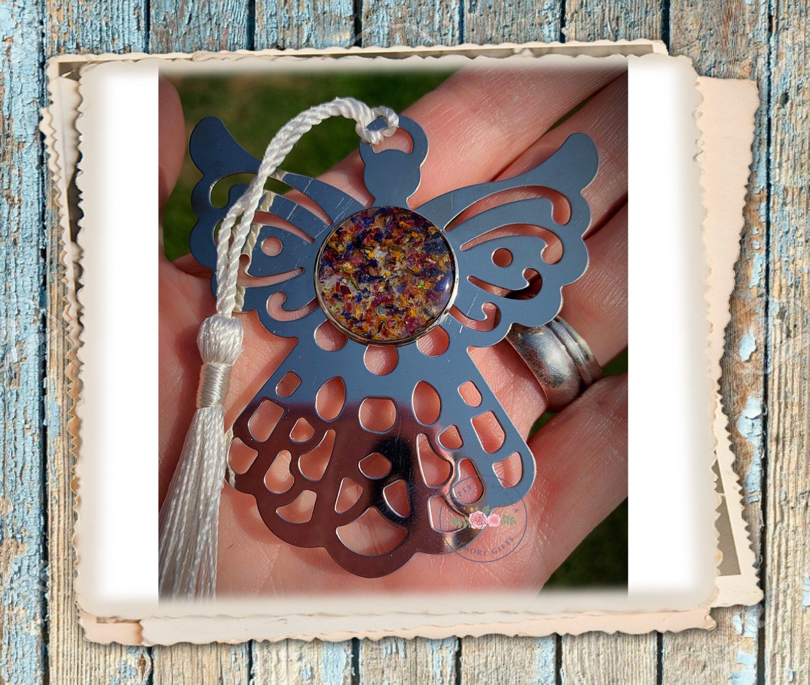 Angel Ornament Guardian Angel Flower Petal Angel Keepsake - Etsy