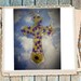 Cross Suncatcher, Heart in Cross Suncatcher, Flower Petal Cross ...