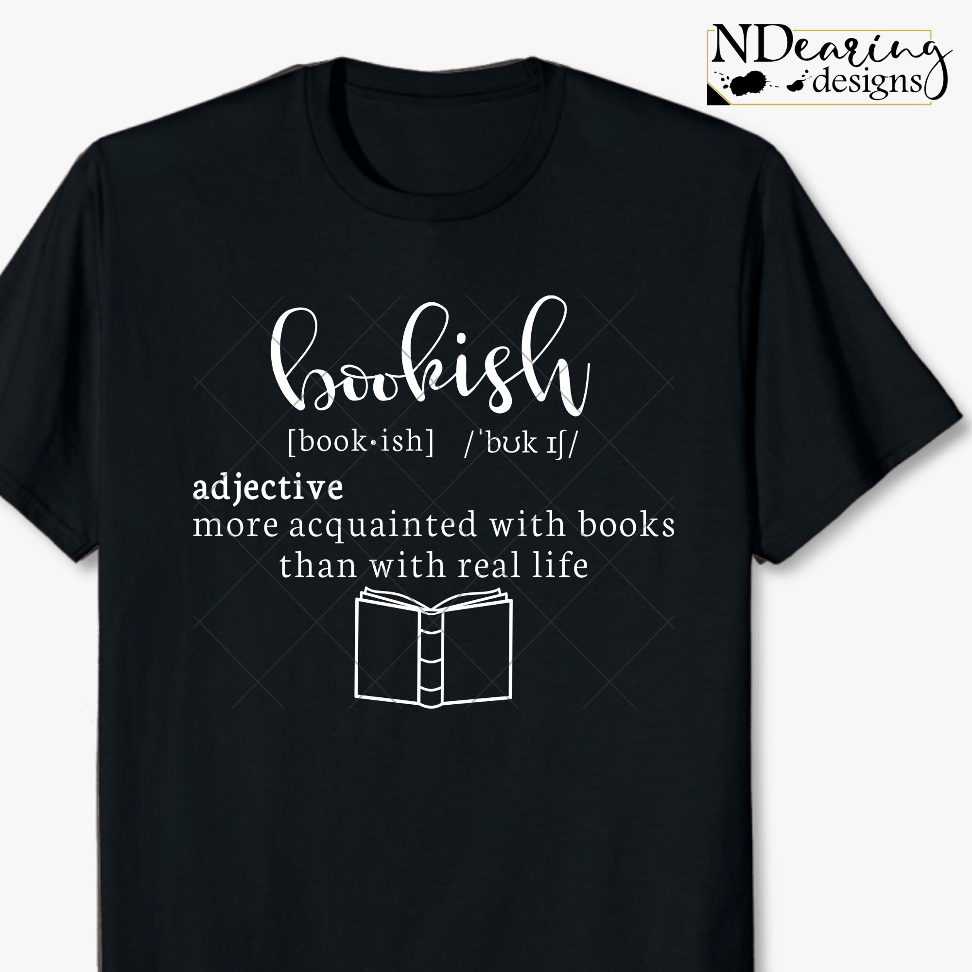Bookish Definition Cut File SVG Cricut Book Lover Nerd - Etsy