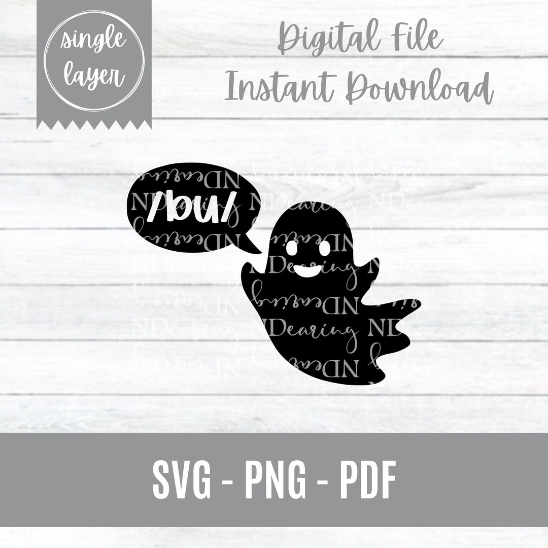Speech Therapy Ghost Bu Digital Cut File | SVG PNG | Halloween | Speech ...