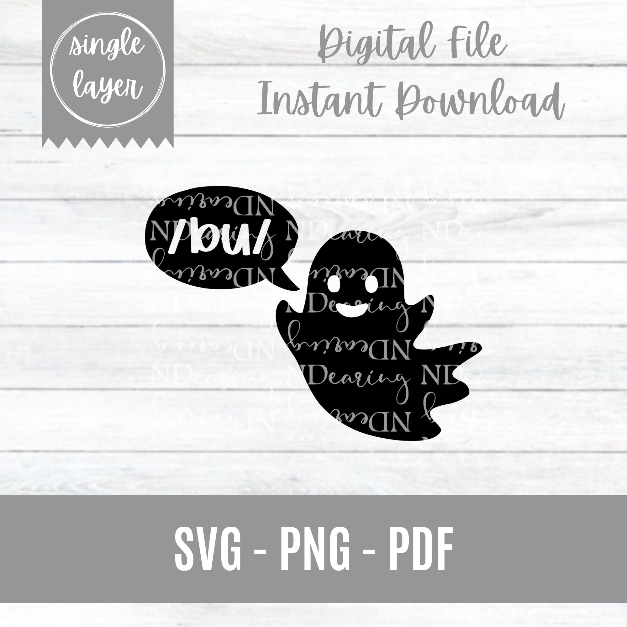 Speech Therapy Ghost Bu Digital Cut File SVG PNG Halloween - Etsy