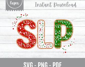 Christmas Slp Svg - Etsy