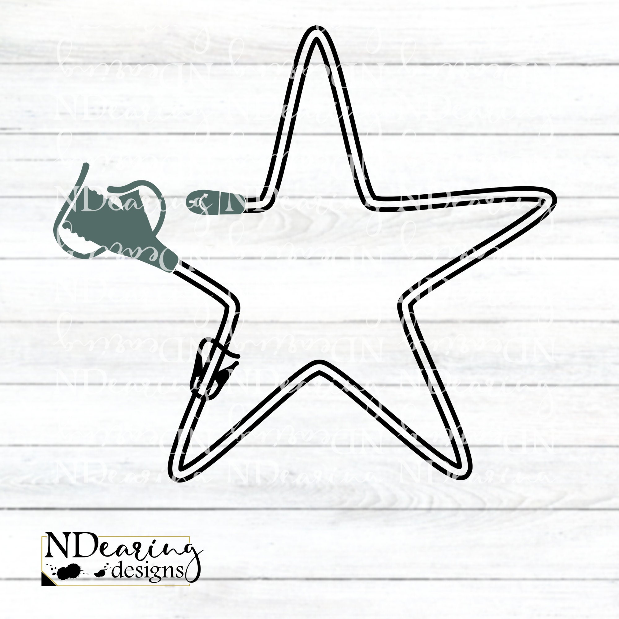 Gtube Star SVG Digital Cut File Cricut Design Gastronomy Tube Button ...