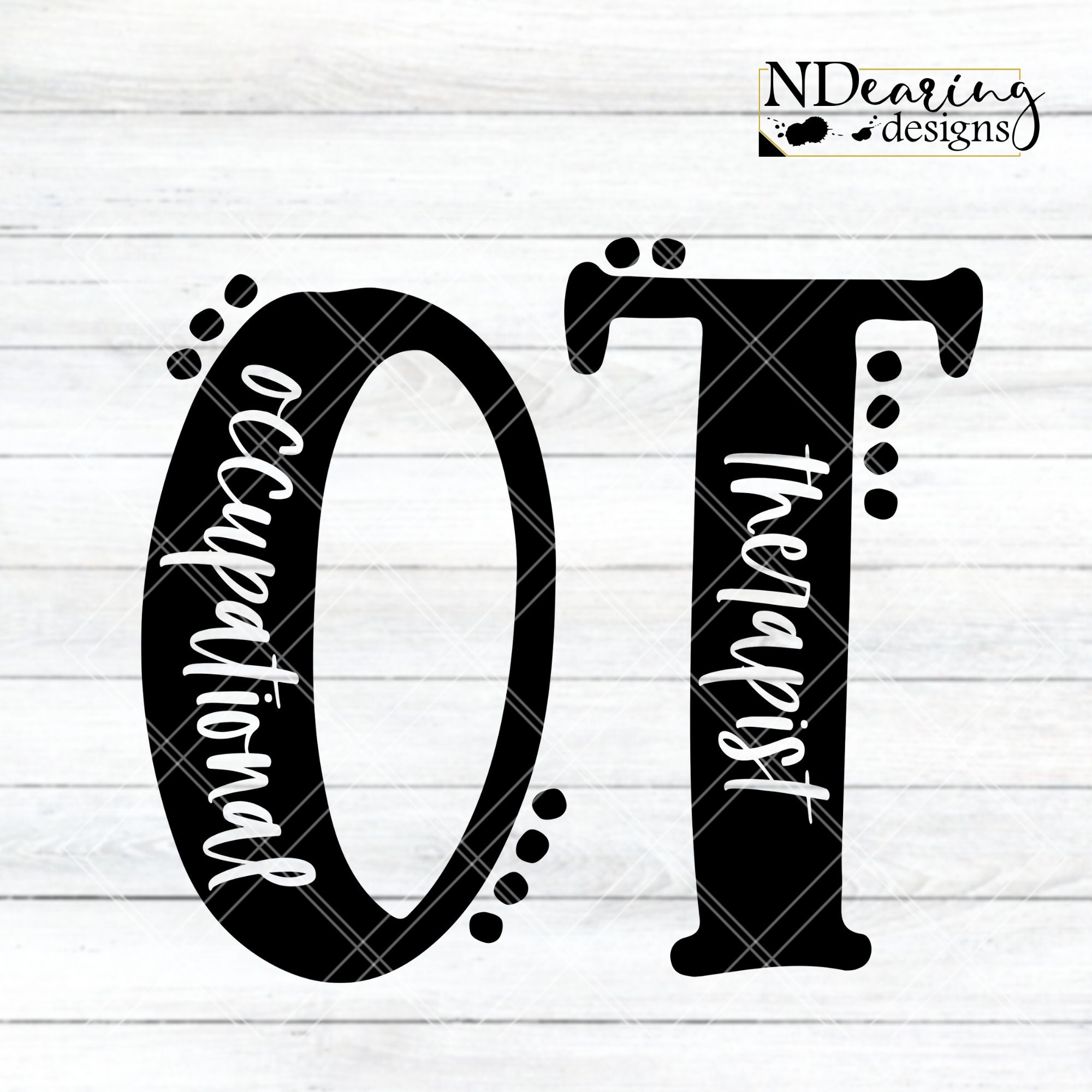 OT Digital Cut File SVG Occupational Therapist Rehab - Etsy