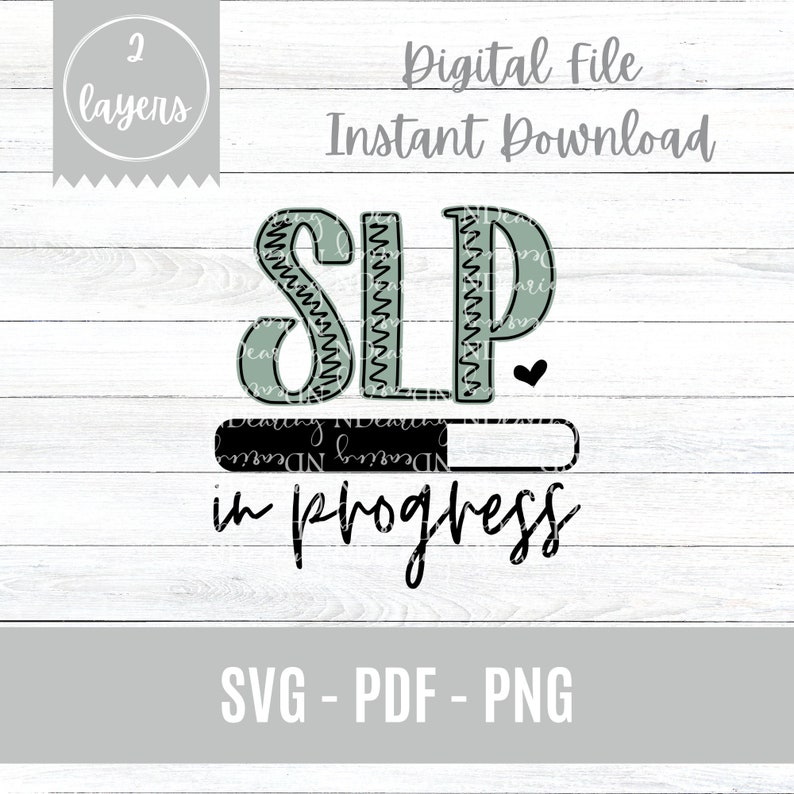 SLP in Progress Digital Cut File | SVG | Speech Therapist | Cccs Speech ...