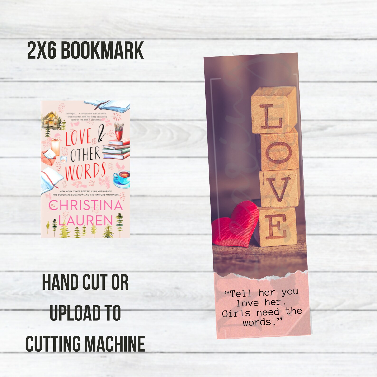 Love & Other Words Quotes Printable Bookmark Bundle - Etsy