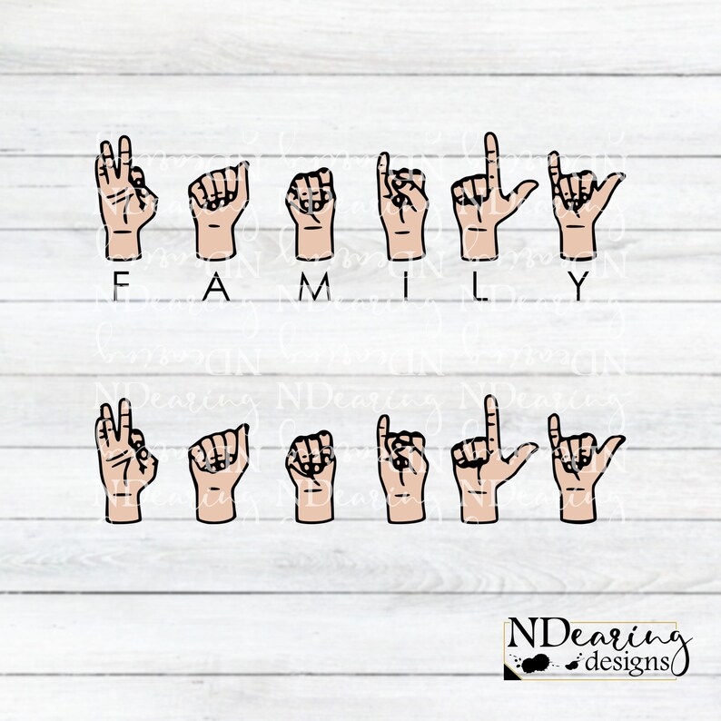 Custom ASL Finger Spelling Print and Cut Files - Etsy