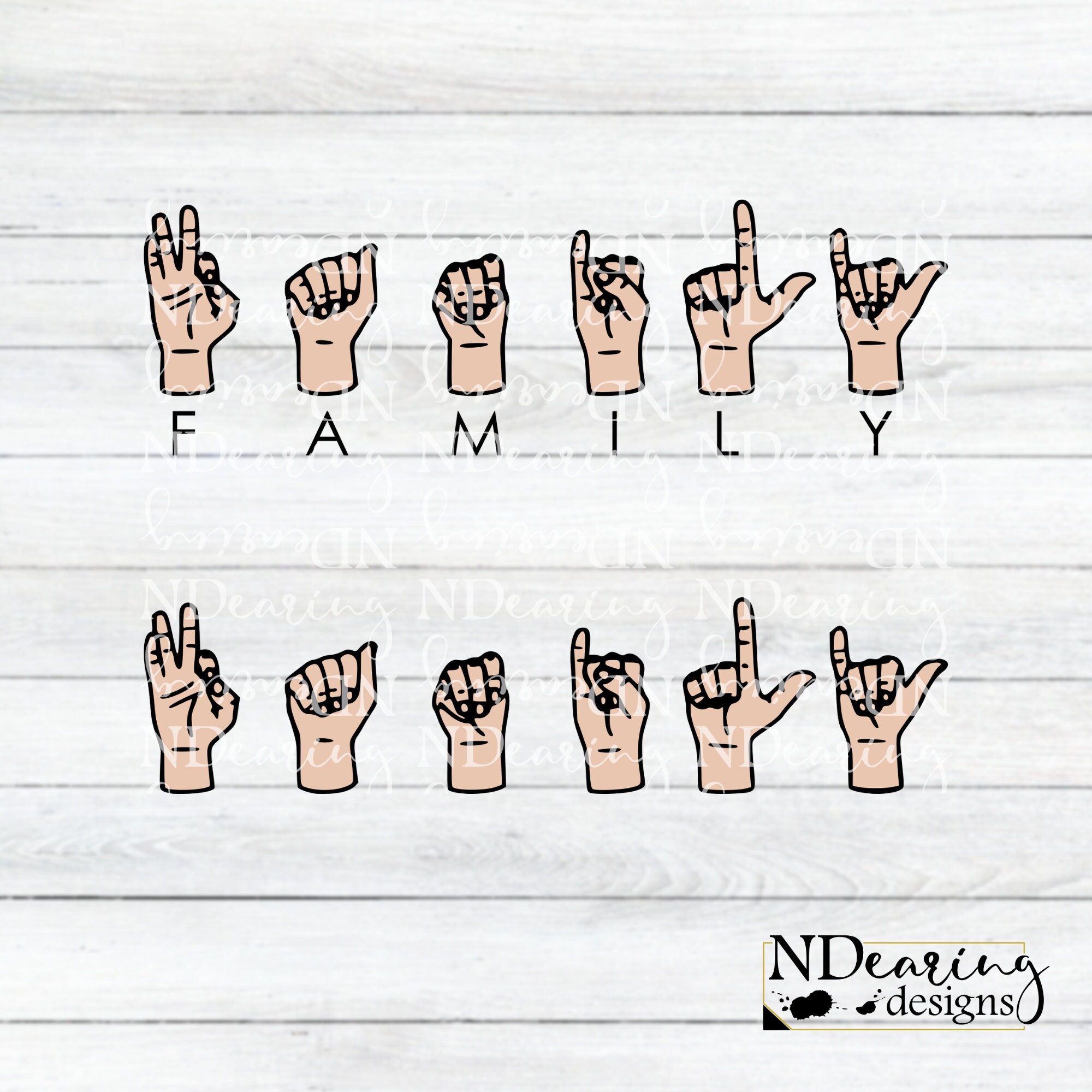 Custom ASL Finger Spelling Print and Cut Files - Etsy