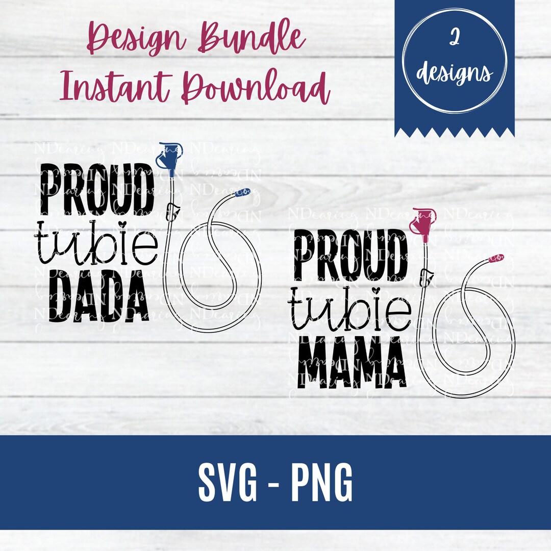 Proud Tubie Parent SVG: Gtube Feeding Tube Design (digital Download) - Etsy