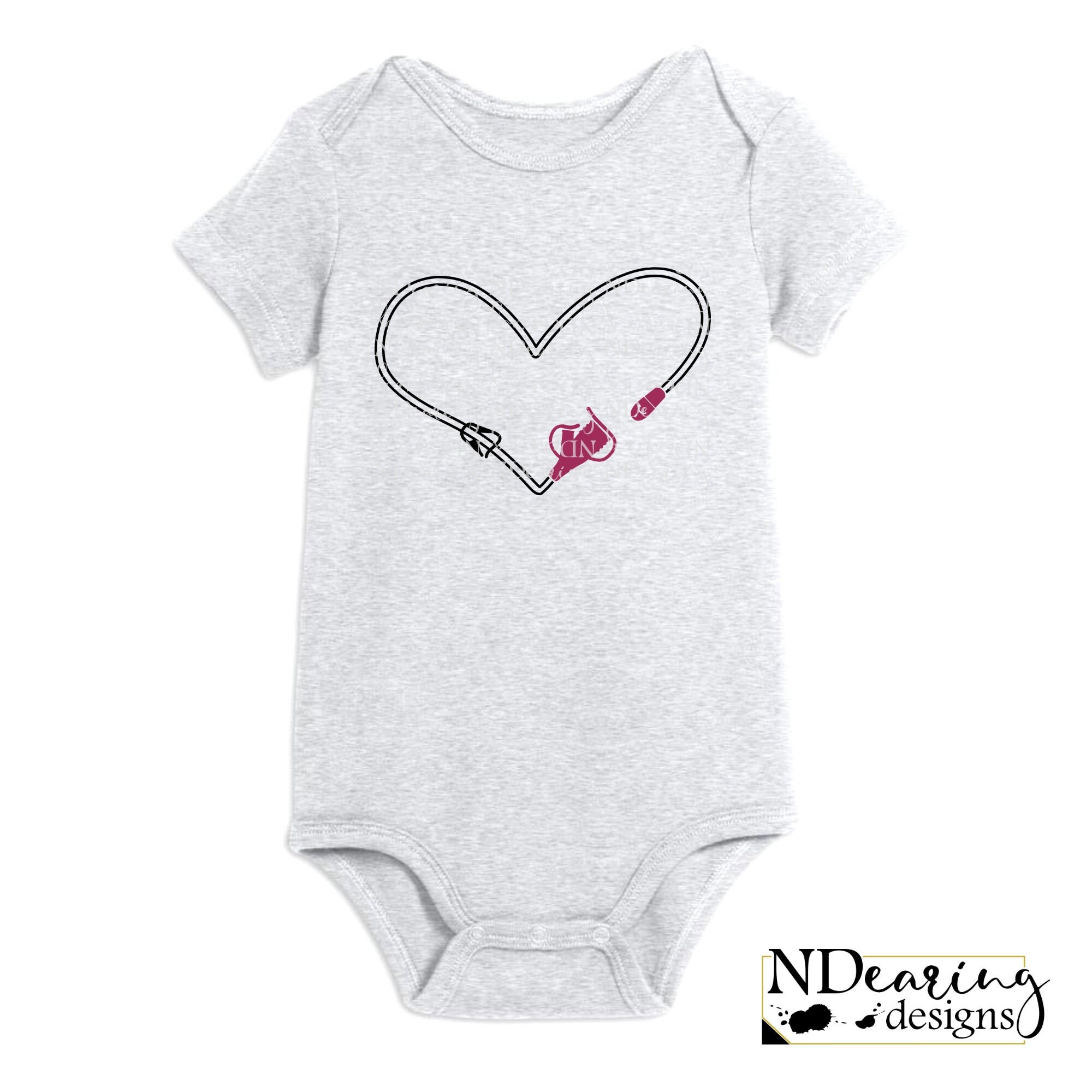 Gtube Heart SVG Digital Cut File Cricut Design Gastronomy Tube Button ...