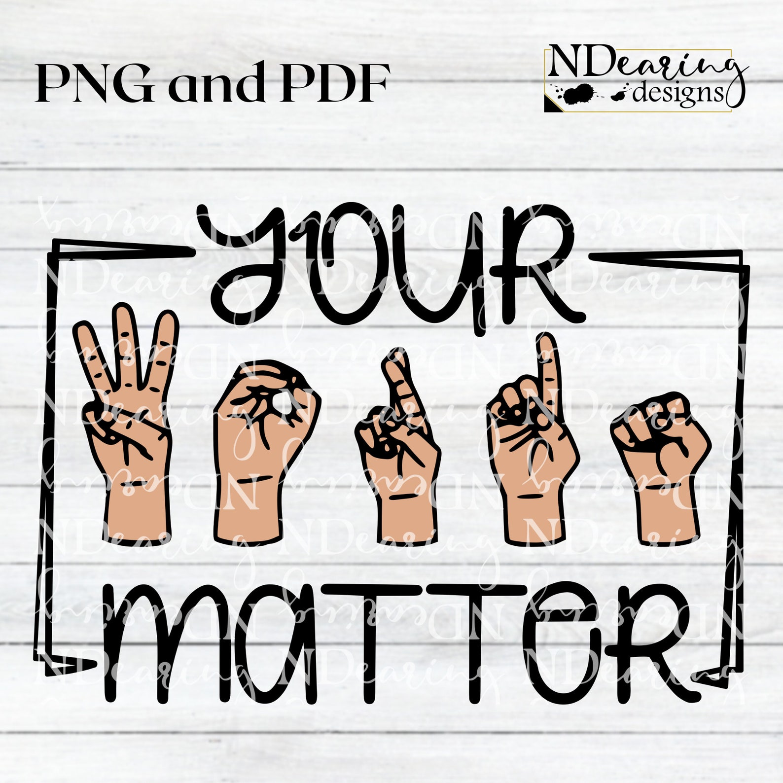 Your Words Matter ASL Digital Cut File | SVG | Sign Language | Speech ...
