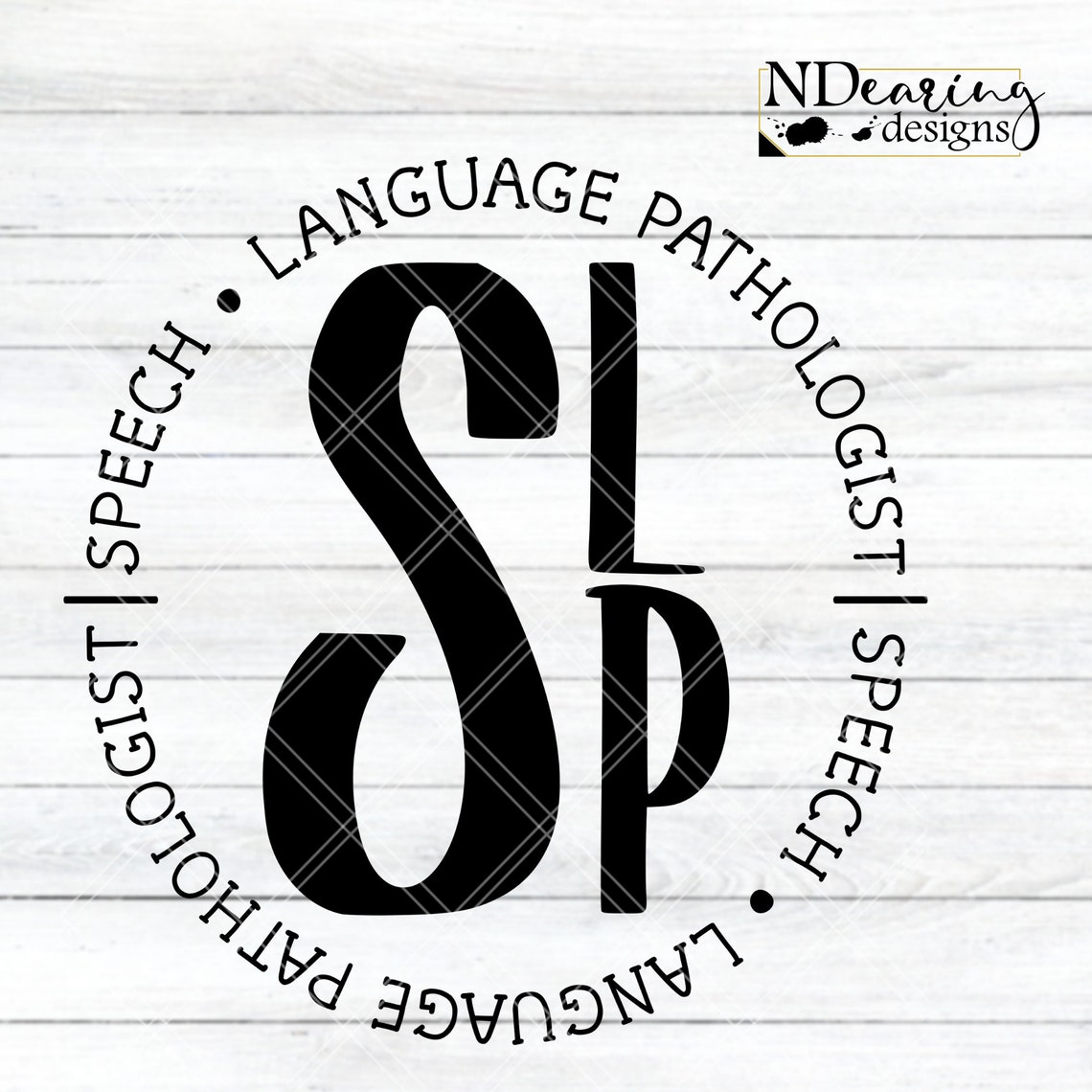 SLP Monogram Digital Cut File SVG Abbreviation Speech Language ...